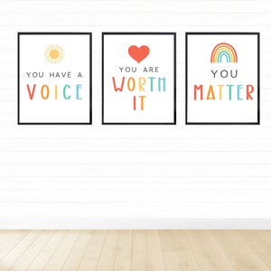 Classroom Prints, Printable Wall Art, Digital Download, Inspirational ...