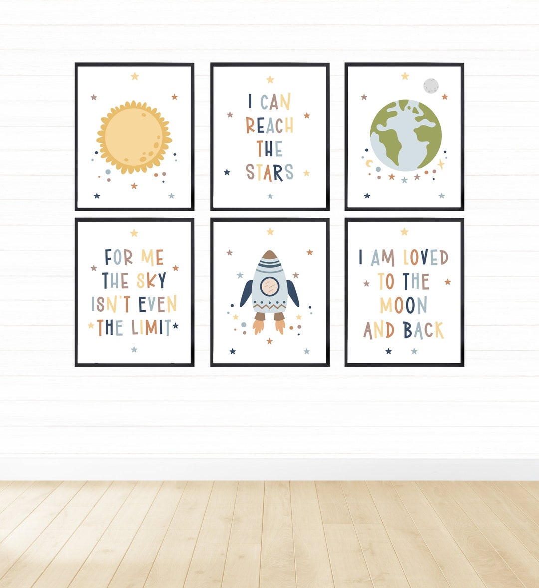 Space Printable Wall Art, Digital Download, Space Themed Nursery ...