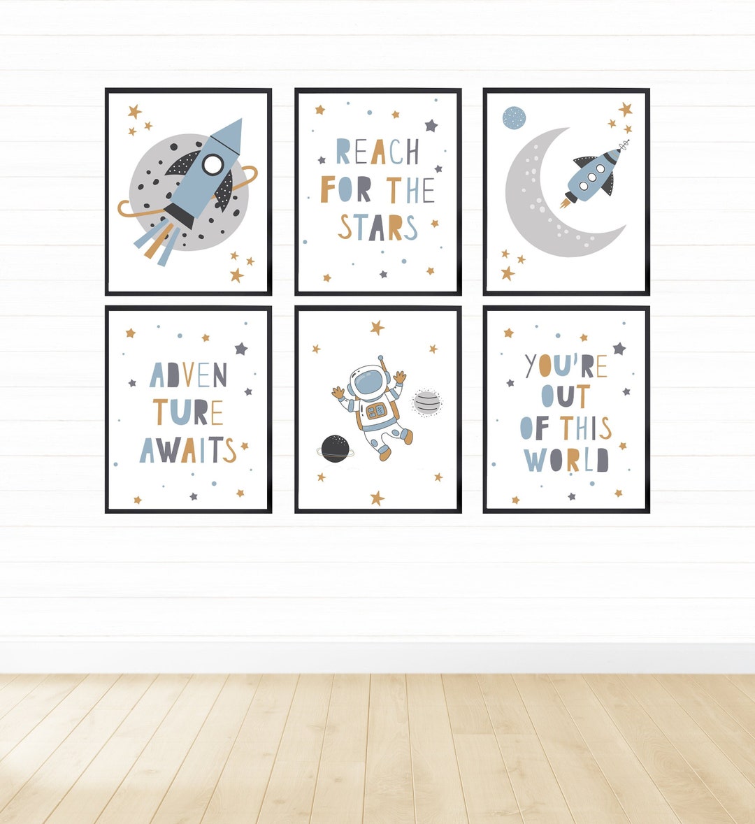 Space Printable Wall Art, Digital Download, Space Poster, Space Themed ...
