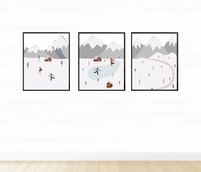 Winter Wonderland Printable Wall Art Digital Download - Etsy