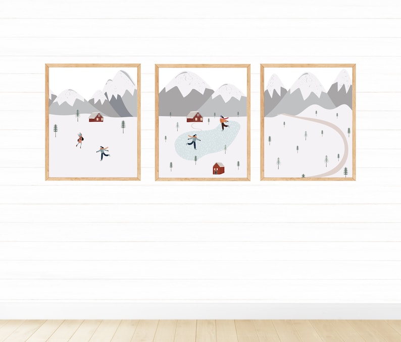 Winter Wonderland Printable Wall Art Digital Download - Etsy