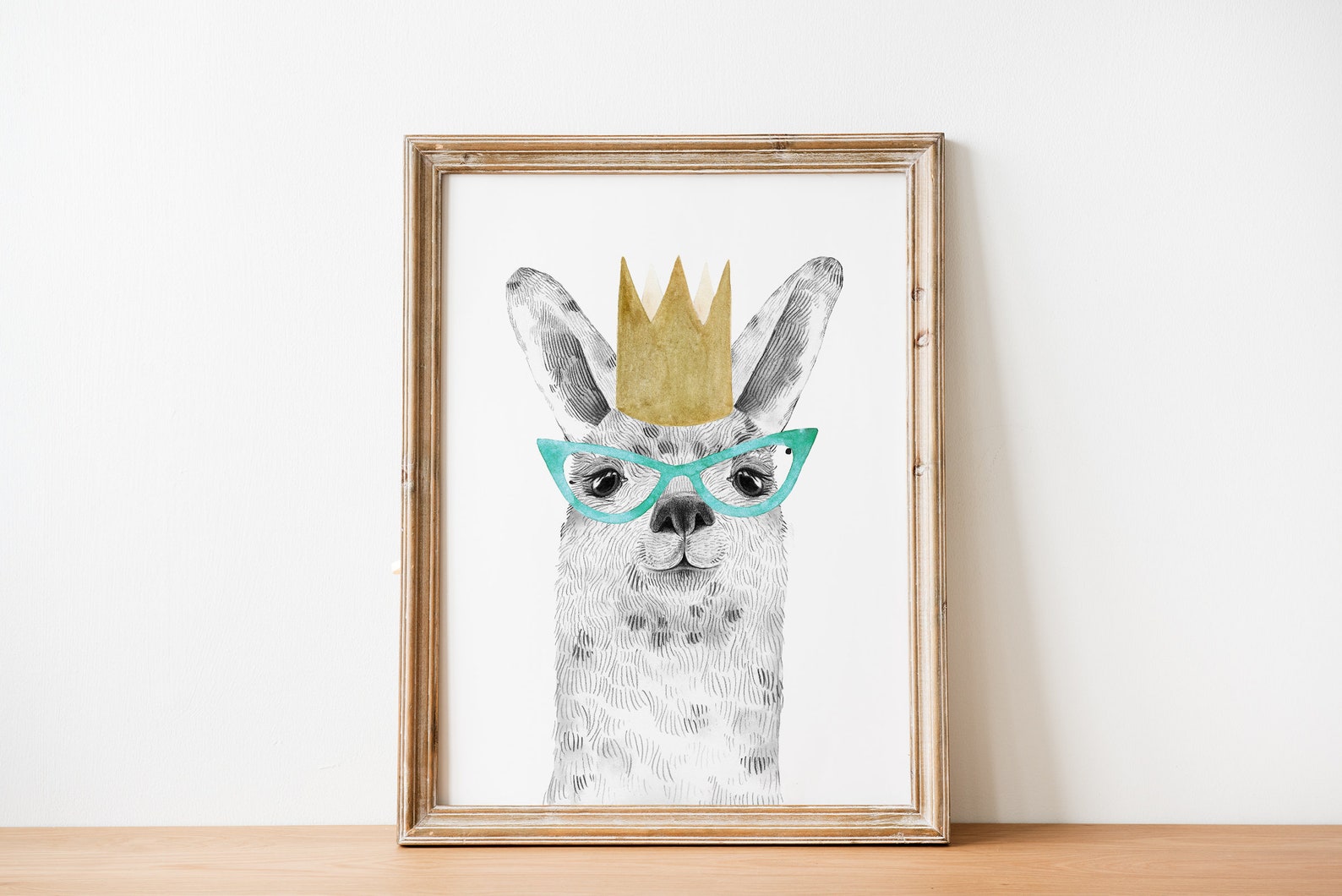 Printable Llama Wall Art Digital Download Printable Wall | Etsy