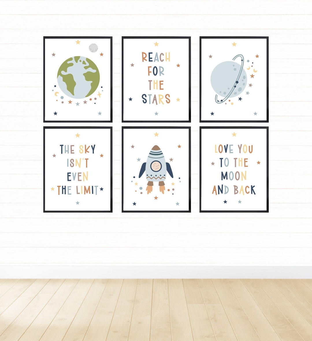 Outer Space Printable Wall Art Set, Digital Download, Space Themed ...