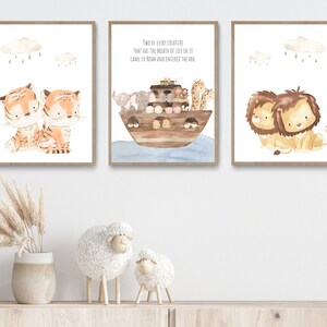 Noah's Ark Prints, Printable Wall Art, Digital Download, Christian ...