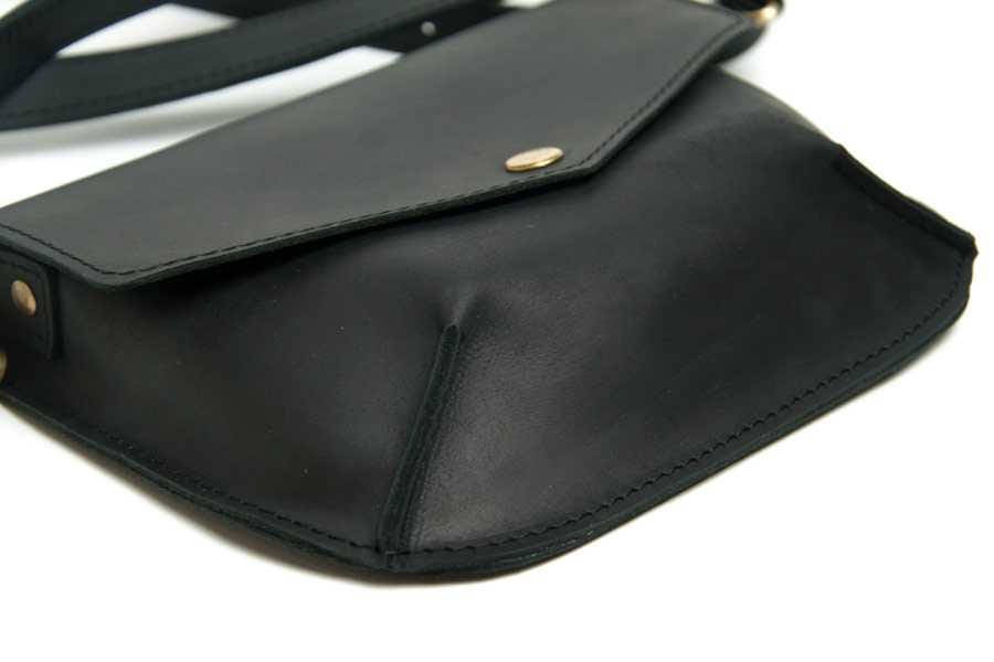 Black Shoulder Bag Natural Leather Bag Crossbody Bag Shoulder - Etsy