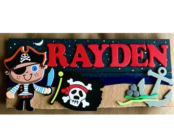 Hand Painted Pirate - Etsy