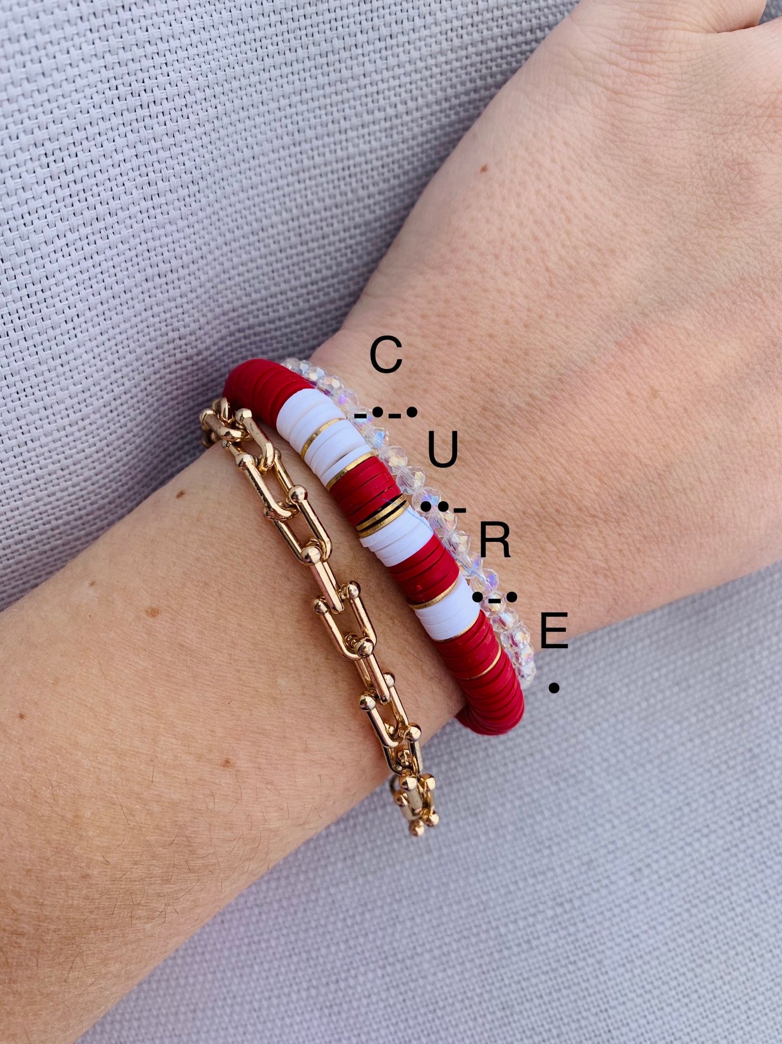 CURE code bracelets-Fundraiser for St. Jude | Etsy