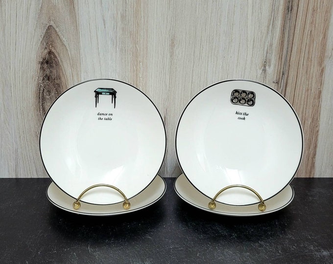 Tidbit Plates Kate Spade Set of 4 - Cocktail Plates - Etsy