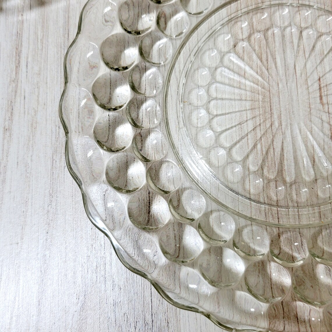 Anchor Hocking Bubble Pattern Plates, Depression Glass, 2pc - Etsy