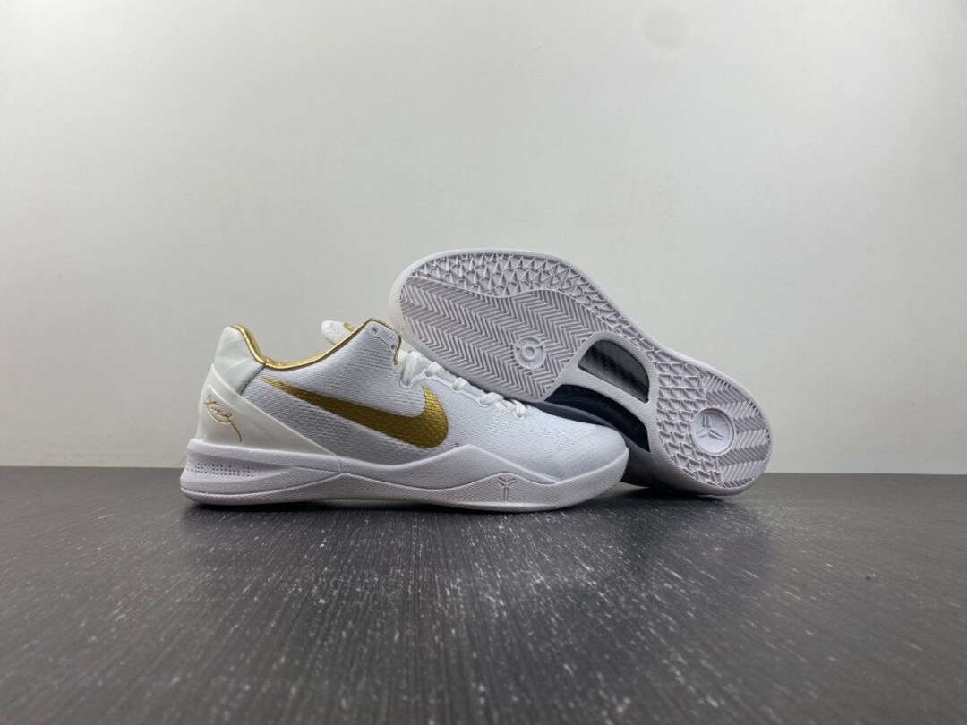 Kobe 8 Protro White Metallic Gold Sneaker for Men and Women - Etsy