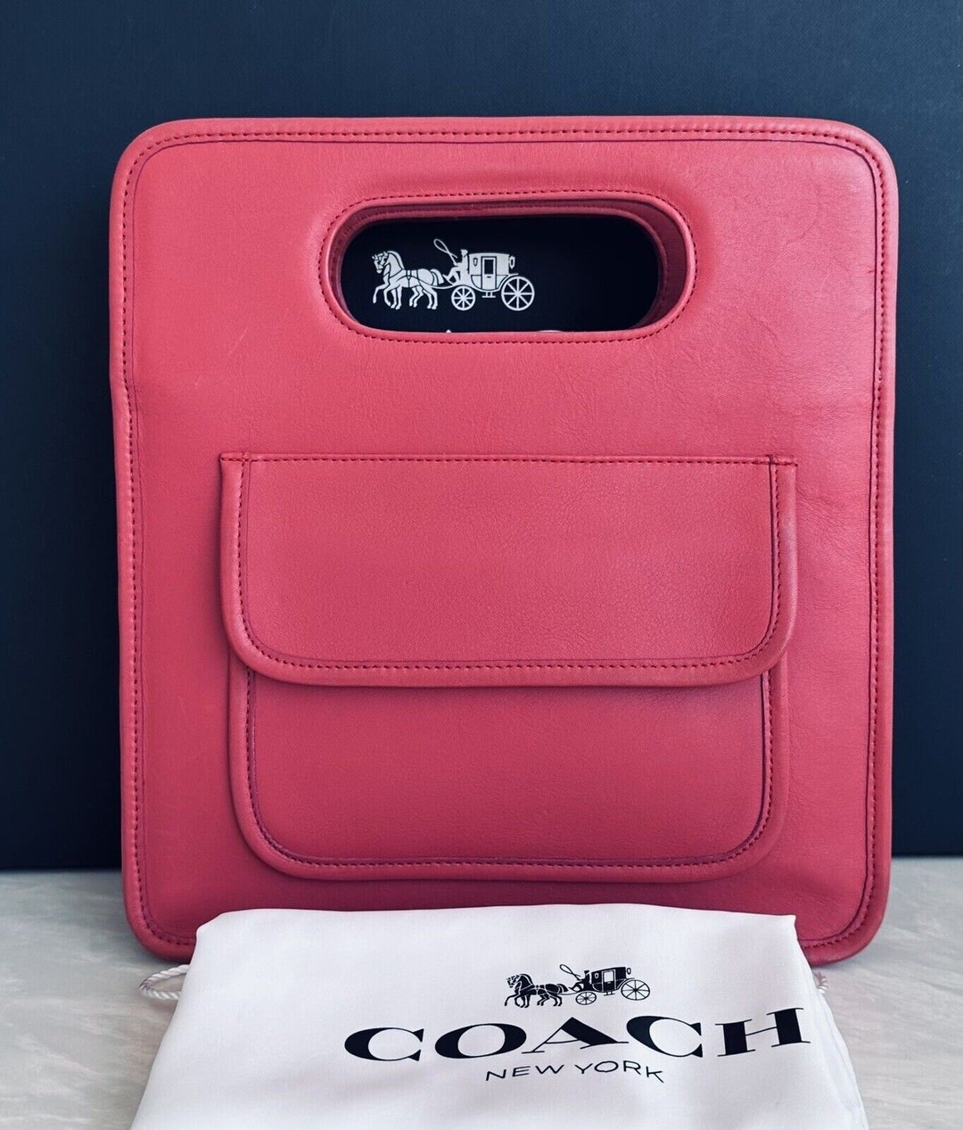 Coach Vintage Pink Stroll Handle Cut Out Tote 9004 - Etsy