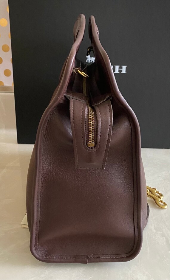 Coach Vintage Mahogany Brown Leather Shopper 9995 - Gem