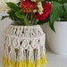 Macrame Jar Cover, Vase Wrap, Table Decor, Modern Macrame, Jar Wrap ...