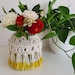Macrame Jar Cover, Vase Wrap, Table Decor, Modern Macrame, Jar Wrap ...