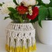Macrame Jar Cover, Vase Wrap, Table Decor, Modern Macrame, Jar Wrap ...