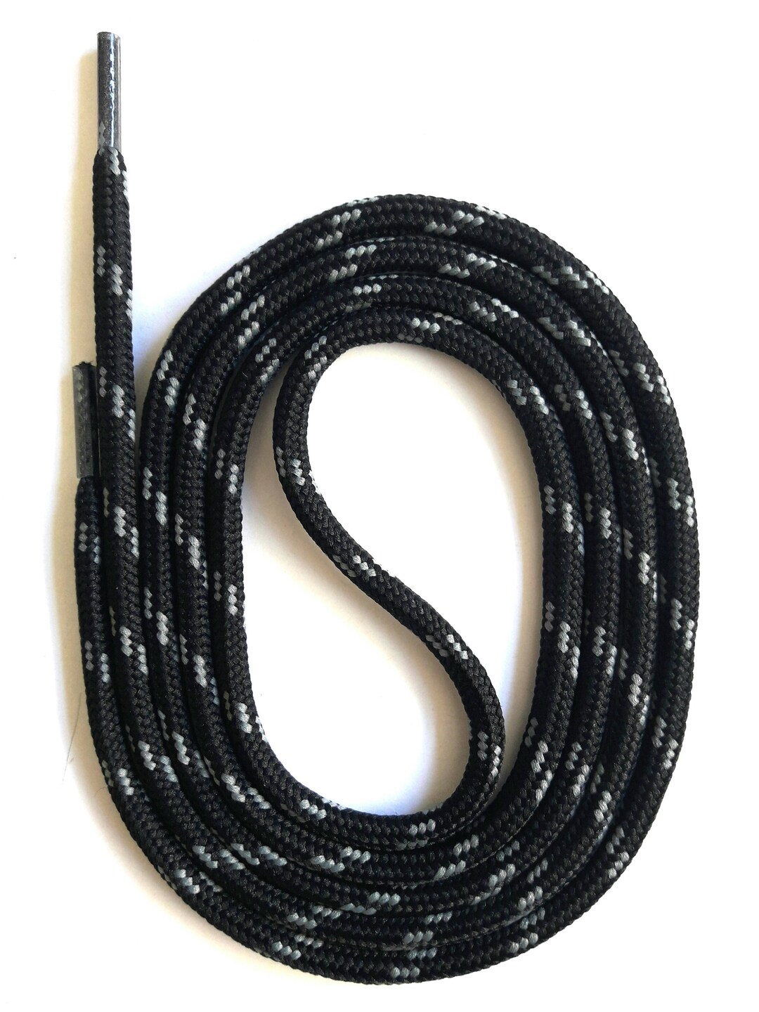 SNORS Laces SAFETY SENKEL Black/grey, 8 Lengths, Approx. 5 Mm Round ...