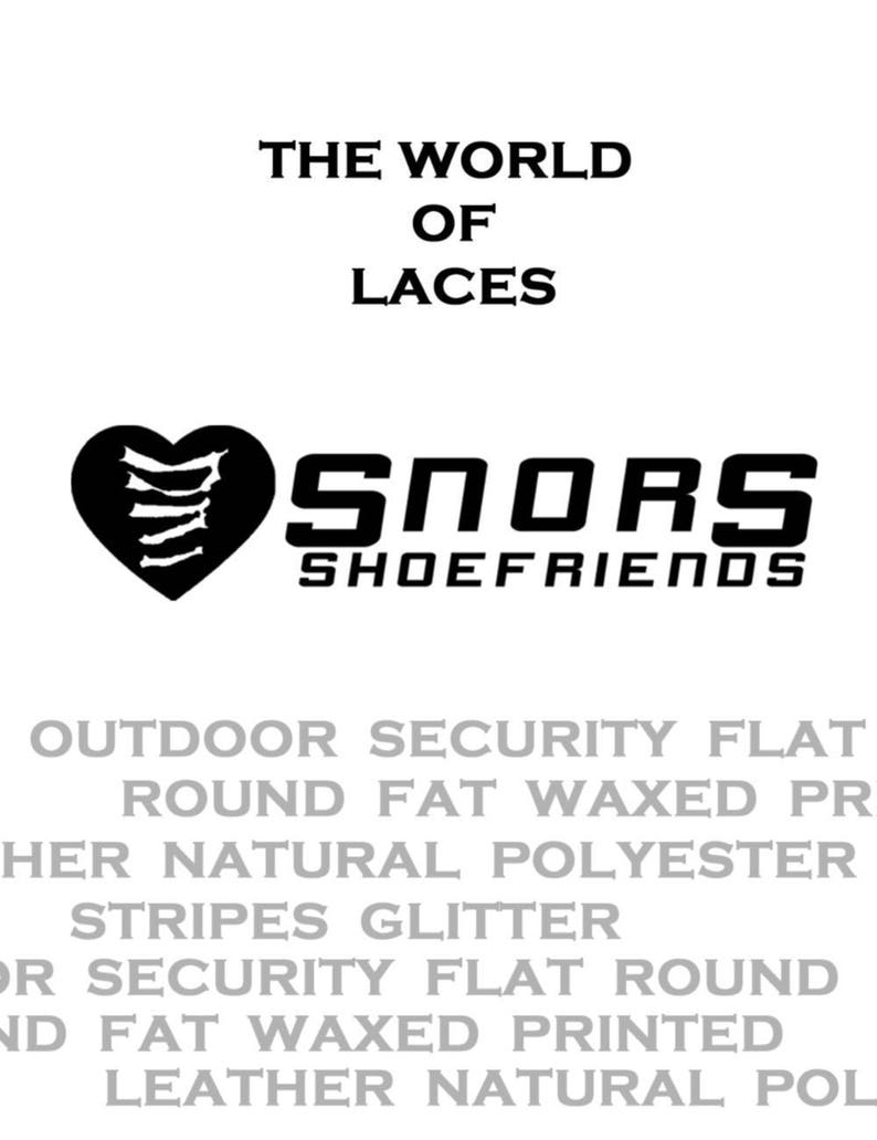 SNORS Laces SAFETY SENKEL Black/grey 8 Lengths Approx. 5 - Etsy