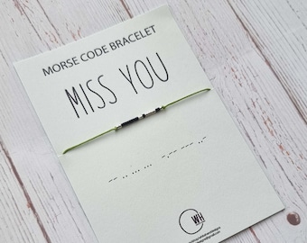 Miss You Wish Bracelet Distance Love Wish Cord Wish Bracelet - Etsy