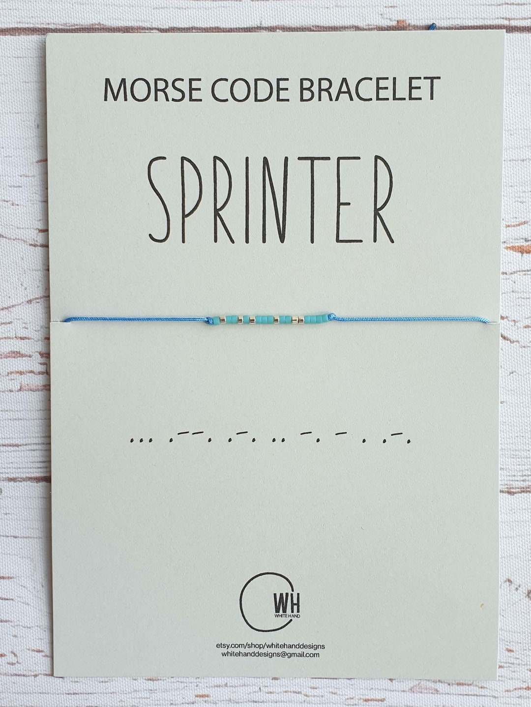 Sprinter Morse Code Bracelet: Miyuki Delica Bead Message Jewelry - Etsy