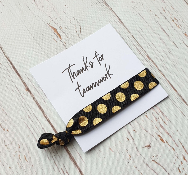 Trabajo en equipo Gracias Hair Tie Gracias Hair Tie Gift - Etsy España