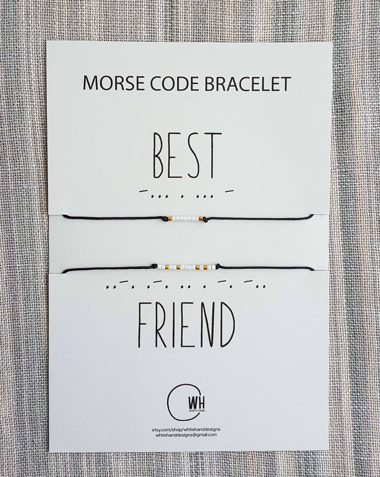 Best Friend Morse Code Bracelet Morse Code Jewelry - Etsy