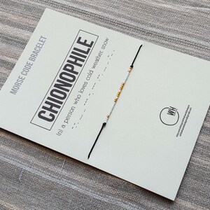 CHIONOPHILE - Morse Code Bracelet - Gift Jewelry - Friendship Bracelet ...