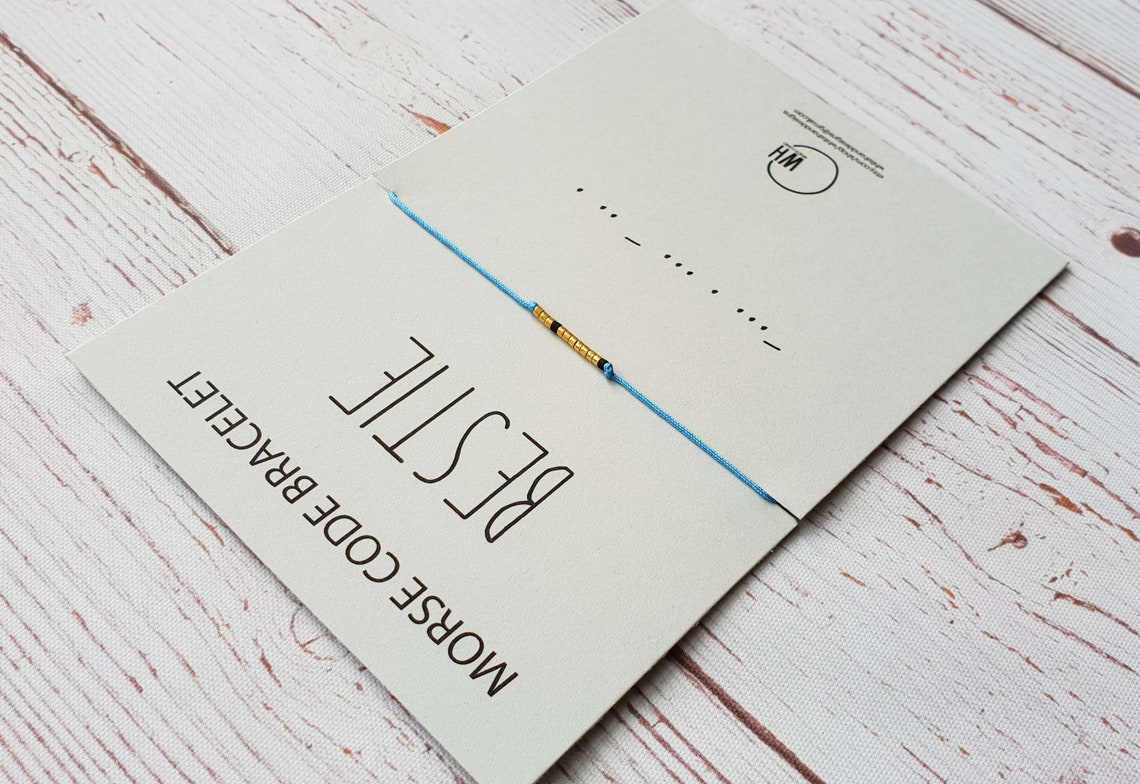 Bestie Morse Code Bracelet Bracelet Bracelet for Women - Etsy