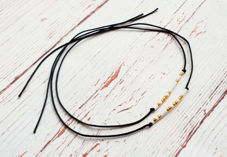 Forever Always Morse Code Couple Bracelet: Miyuki Bead Jewelry Set - Etsy