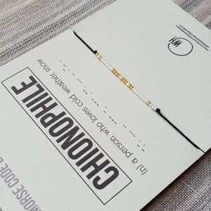 CHIONOPHILE - Morse Code Bracelet - Gift Jewelry - Friendship Bracelet ...