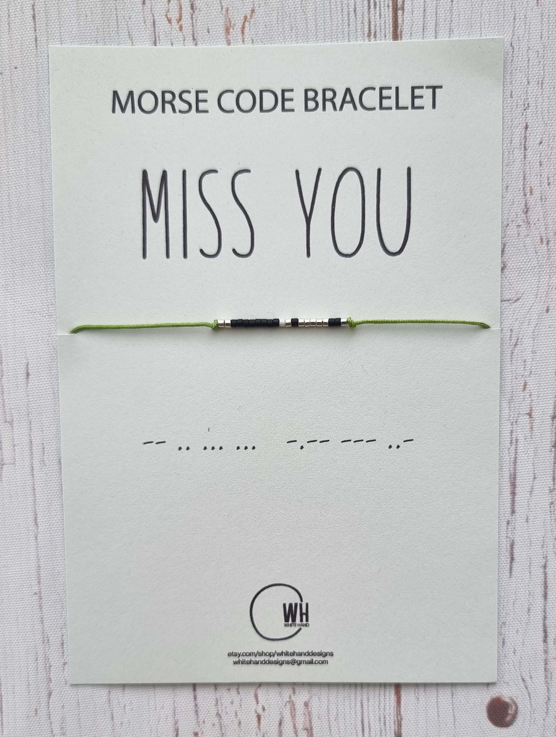Miss You Bracelet Morse Code Bracelet Bracelet Bracelet - Etsy