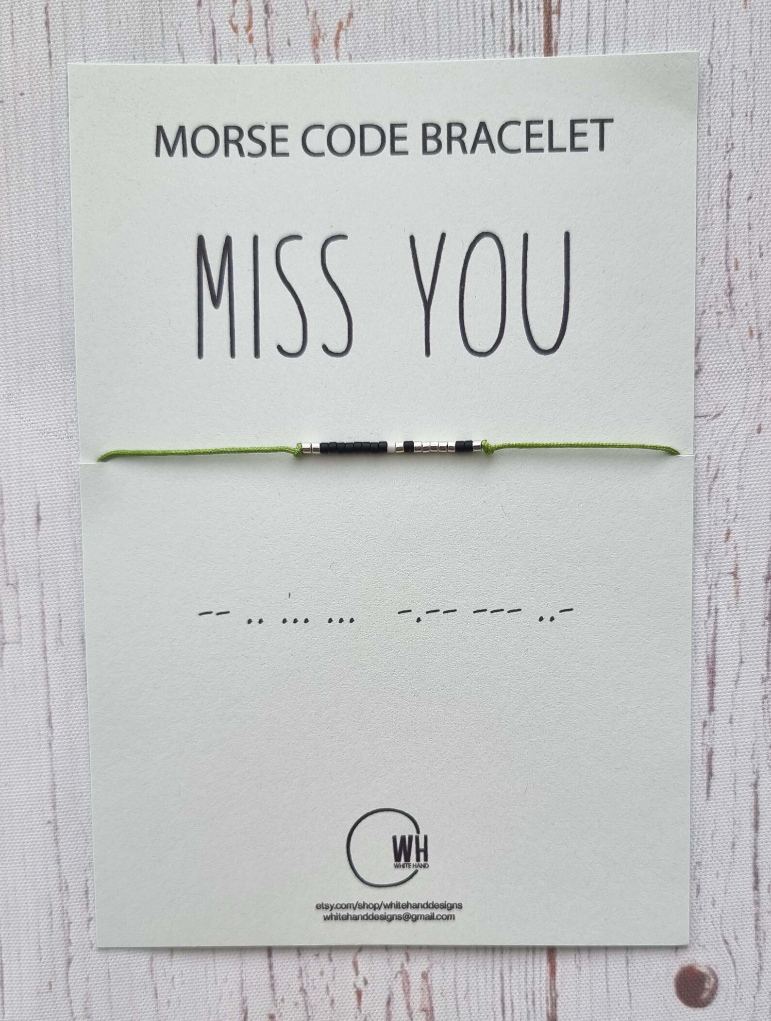Miss You Bracelet Morse Code Bracelet Bracelet Bracelet - Etsy
