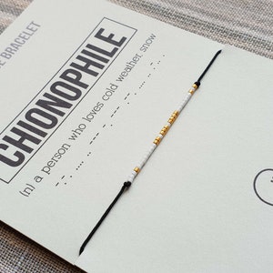 CHIONOPHILE - Morse Code Bracelet - Gift Jewelry - Friendship Bracelet ...