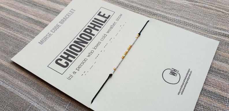 CHIONOPHILE Morse Code Bracelet Gift Jewelry Friendship - Etsy