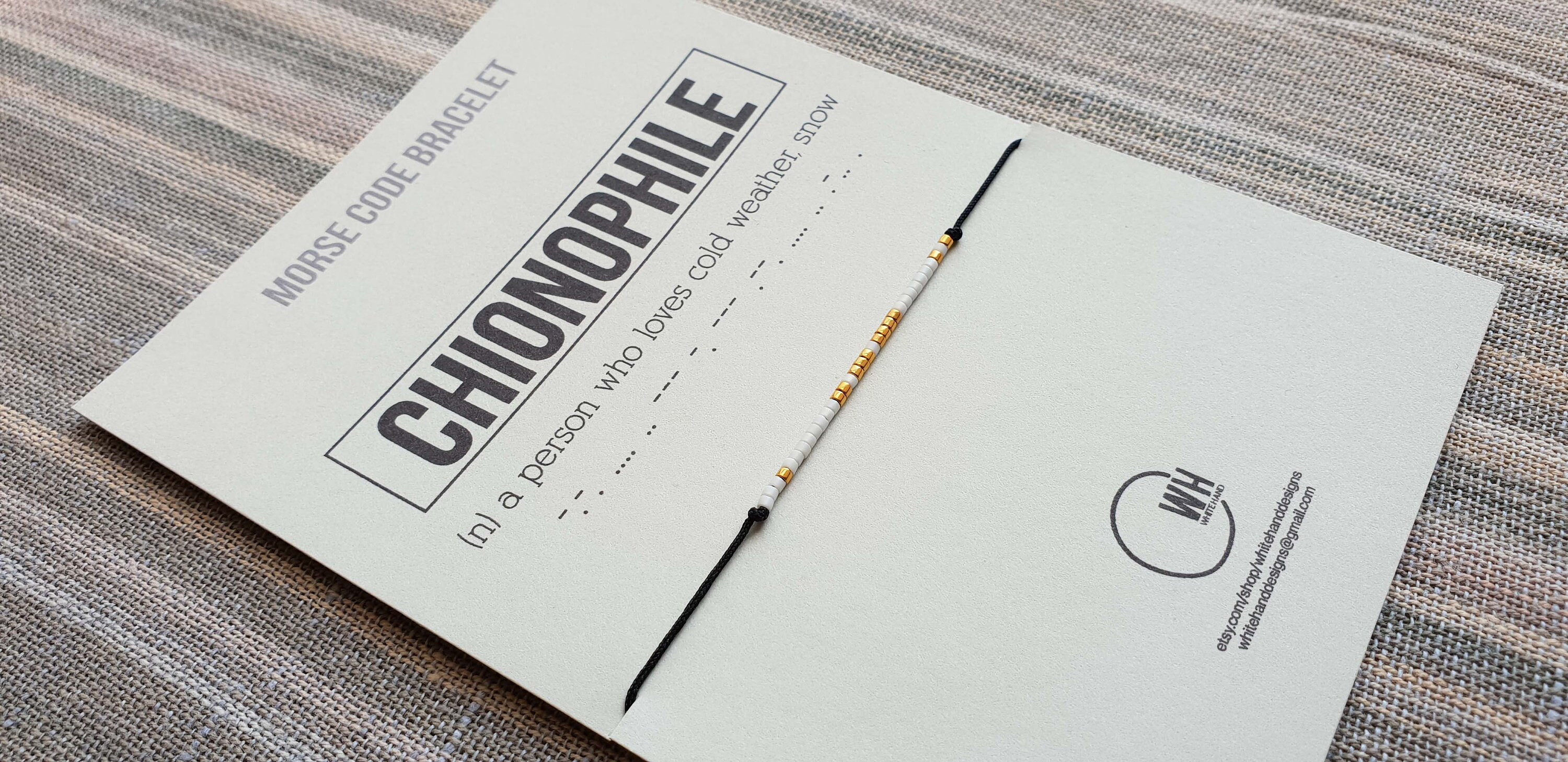 CHIONOPHILE Morse Code Bracelet Gift Jewelry Friendship | Etsy
