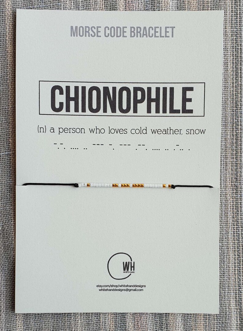 CHIONOPHILE Morse Code Bracelet Gift Jewelry Friendship - Etsy