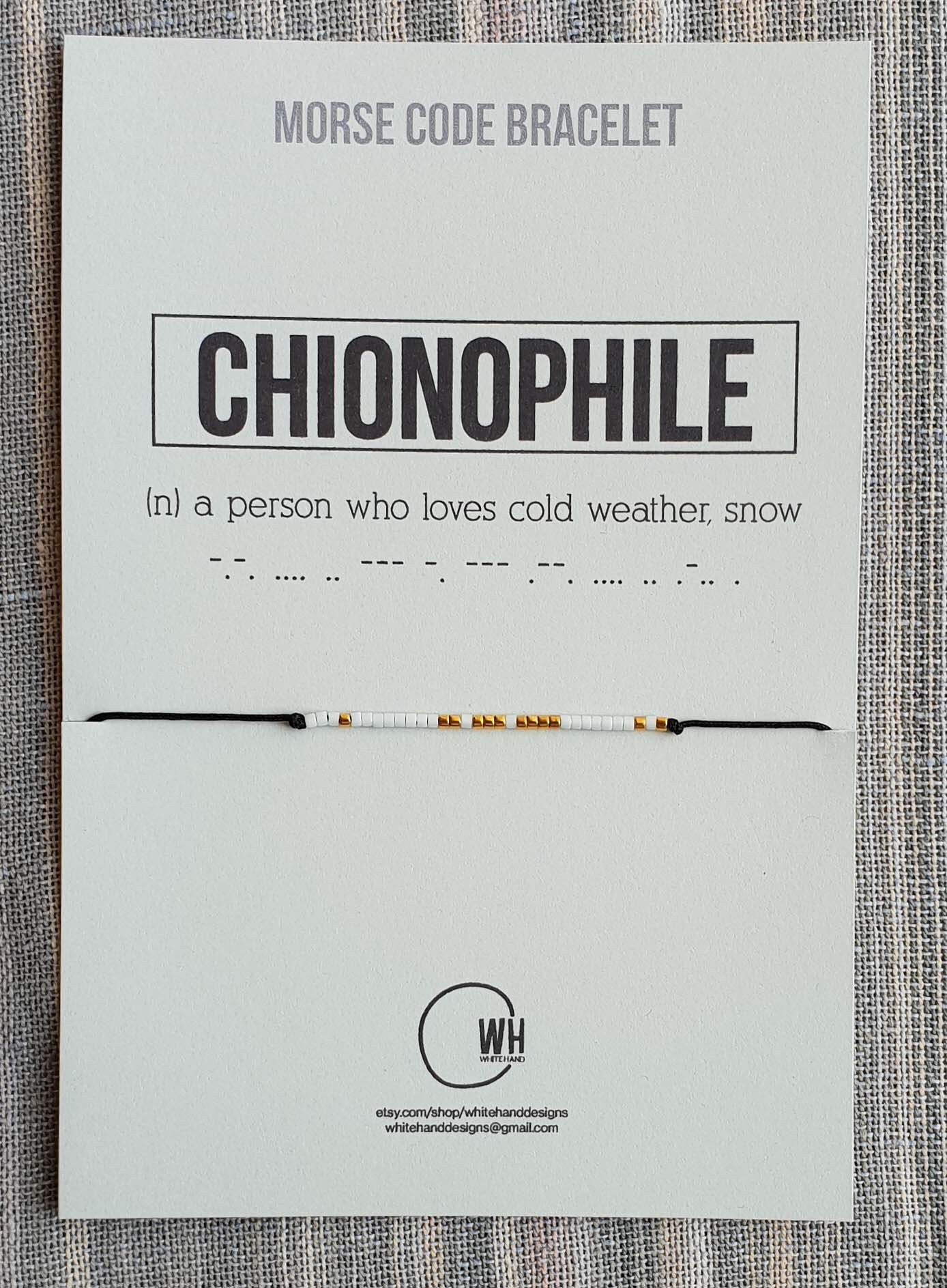 CHIONOPHILE Morse Code Bracelet Gift Jewelry Friendship | Etsy