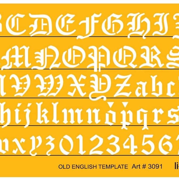 English Lettering - Etsy