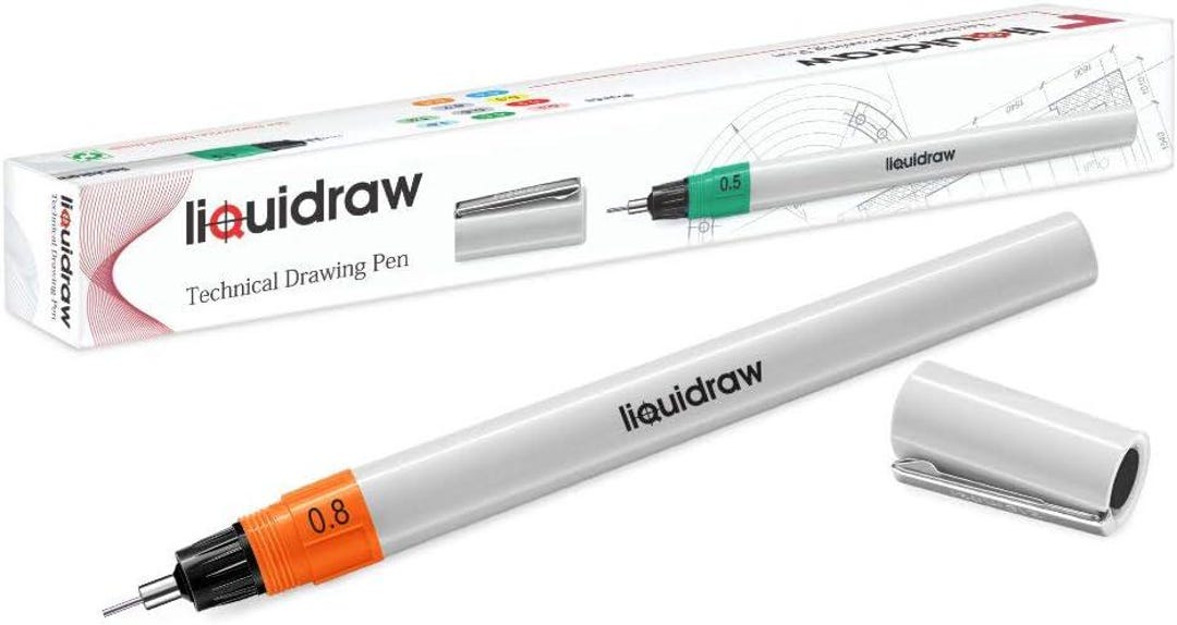Liquidraw Technical Drawing Pens for Artists 0.8mm, Refillable - Etsy