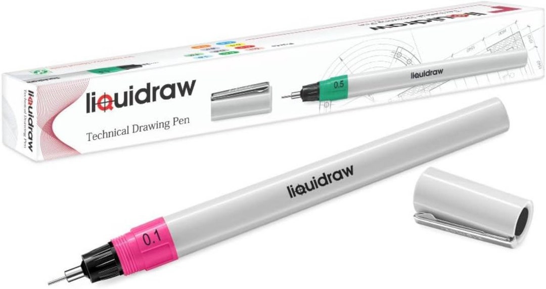 Liquidraw Technical Drawing Pens for Artists 0.1mm, Refillable - Etsy