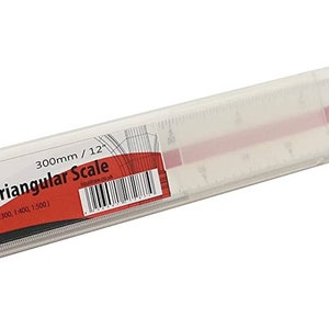 Liquidraw Adjustable Set Square 30cm & Triangular Scale Ruler 30cm Set ...