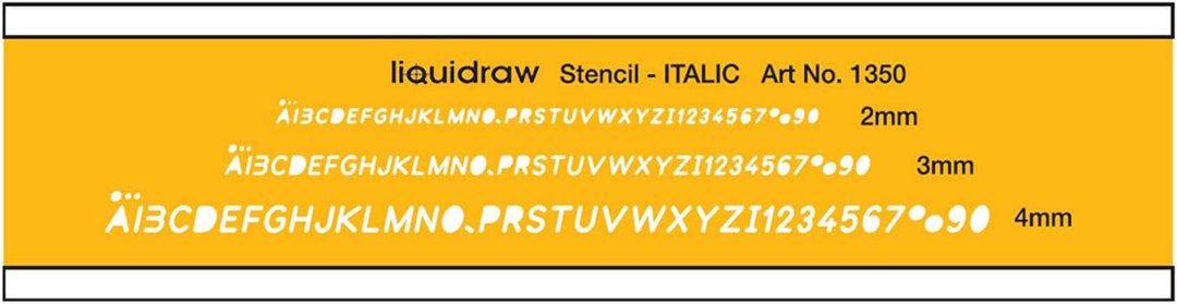 Liquidraw Lettering Stencils for Crafts English Stencil Alphabet Number ...