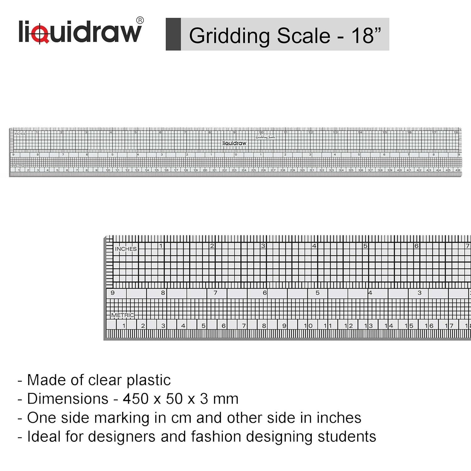Liquidraw Pattern Maker Grading Ruler Set for Pattern Marking ...