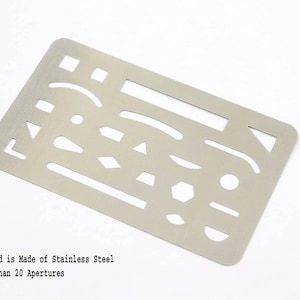 Liquidraw Erasing Shield Stainless Steel Craft Drawing Drafting Eraser ...