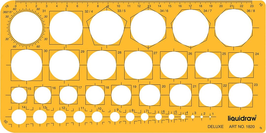 Liquidraw Circle Template Stencil Ellipse Oval Triangle Square Hexagon ...