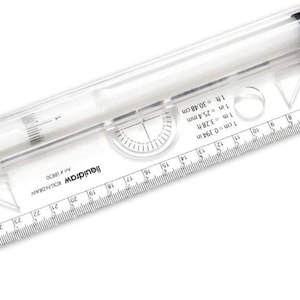 Liquidraw Rolling Ruler 30cm Protractor Metric Parallel Line ...