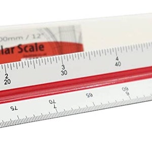 Liquidraw Adjustable Set Square 30cm & Triangular Scale Ruler 30cm Set ...