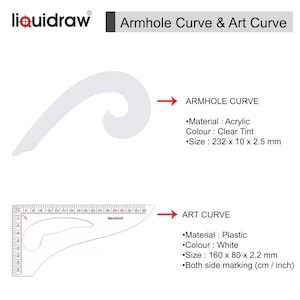 Liquidraw Sewing Ruler Tailor 9 Set Pattern Maker Sewing Rulers Curves ...