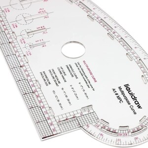 Liquidraw 4 in 1 Multipurpose Curve Ruler Armhole Curve,hip Curve,front ...
