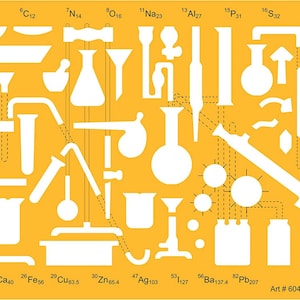 Liquidraw Organic Chemistry Stencil and Drawing Template Different ...