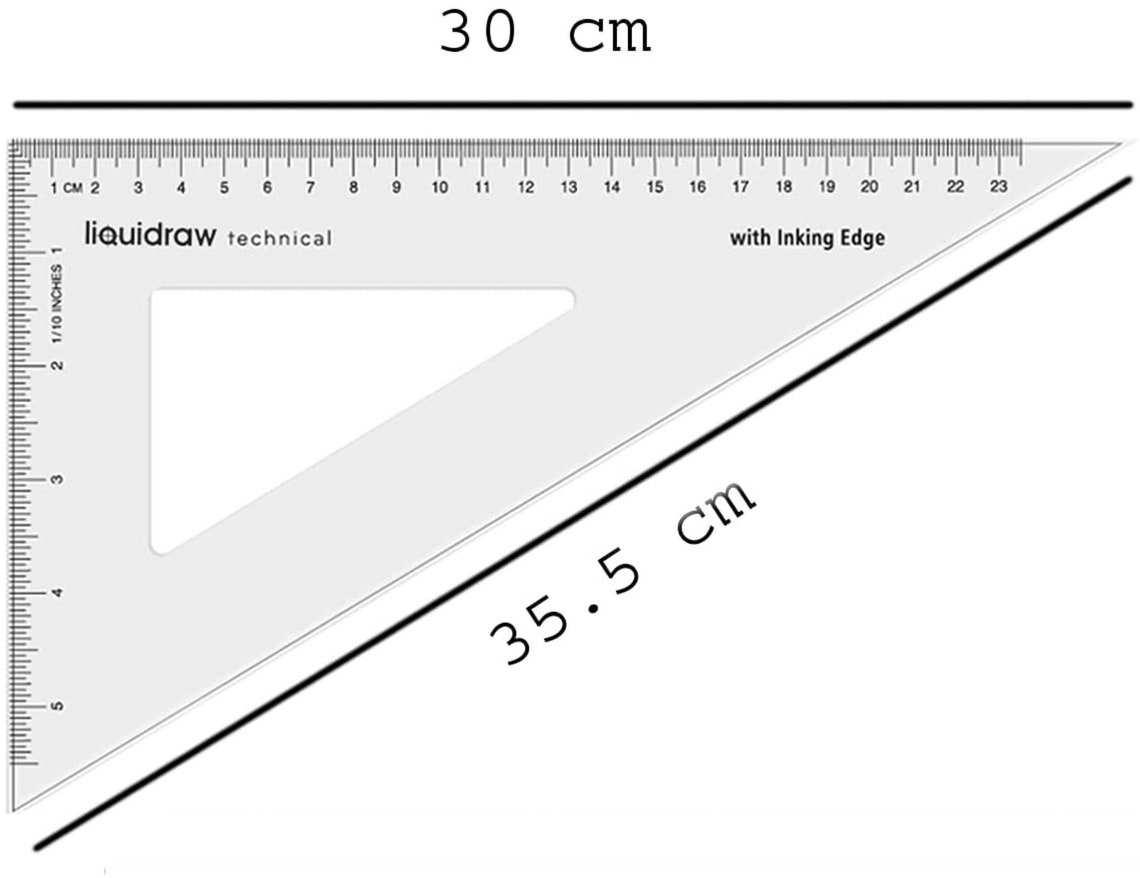 Liquidraw Set Square Triangle Ruler Geometry Set Professional ...
